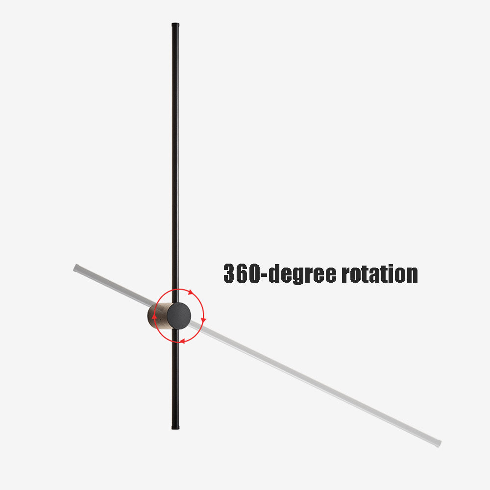 360° Modern Black&Gold LED Linear Wall Light | Yedwo – YEDWO