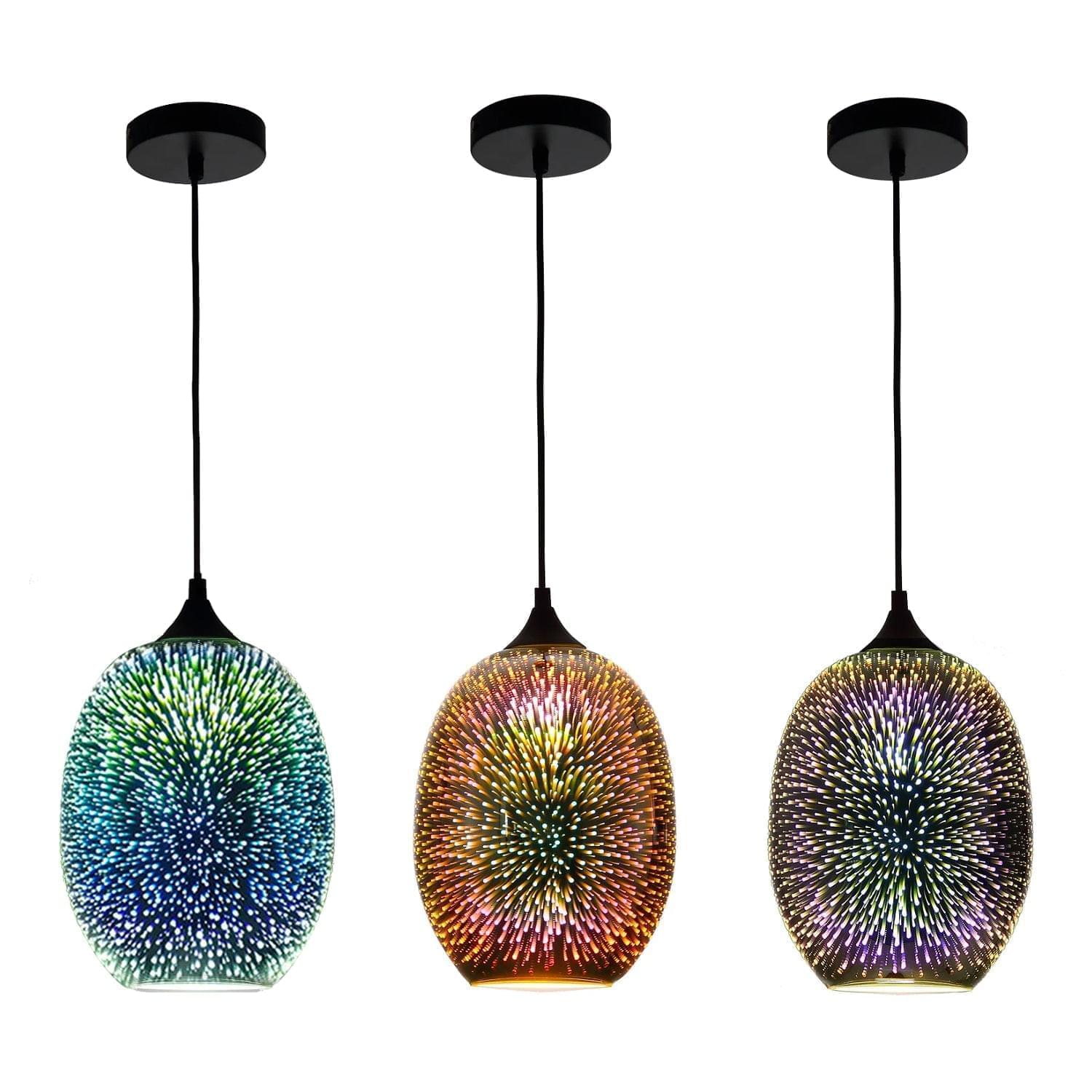 3D Colorful Glass Fireworks ART Pendant Light | Yedwo Design – YEDWO