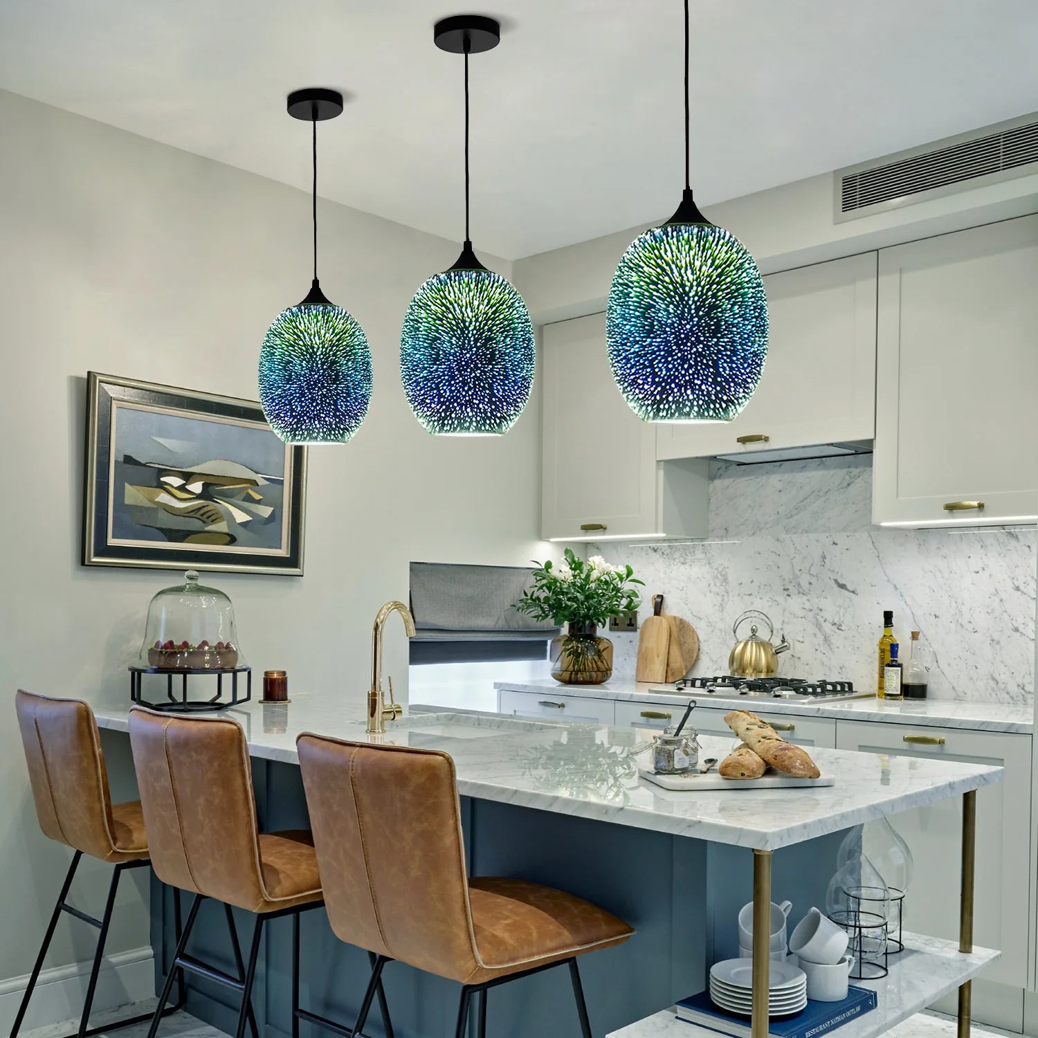 3D Colorful Glass Fireworks ART Pendant Light | Yedwo Design – YEDWO