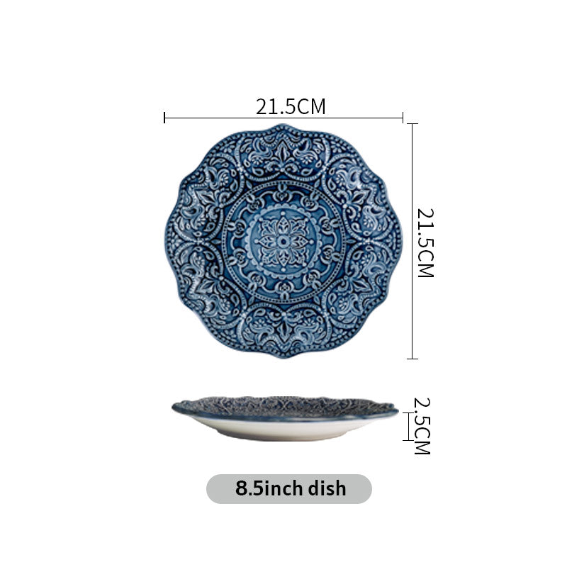 Baroque Luxury Ceramic Dinner Plate Set | Yedwo Design – YEDWO