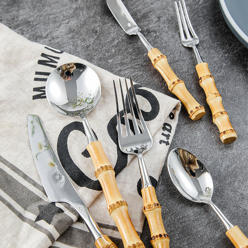 Creative Vintage Nature Bamboo Cutlery Set | Yedwo – YEDWO