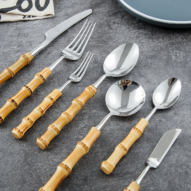 Creative Vintage Nature Bamboo Cutlery Set | Yedwo – YEDWO