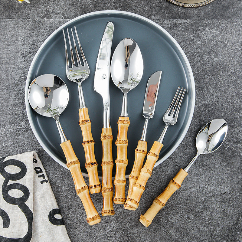 Creative Vintage Nature Bamboo Cutlery Set | Yedwo – YEDWO