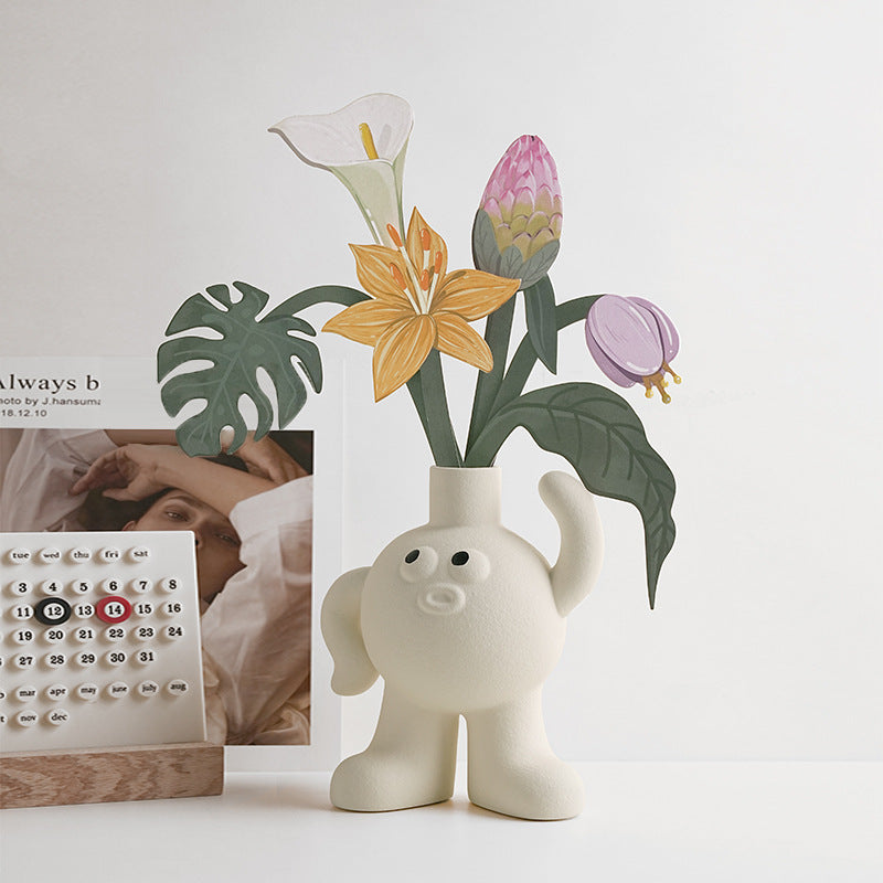 Cute Creamy Big Foot Vase | Yedwo Design – YEDWO