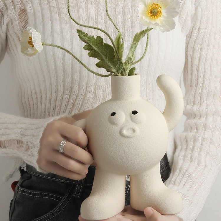 Cute Creamy Big Foot Vase | Yedwo Design – YEDWO