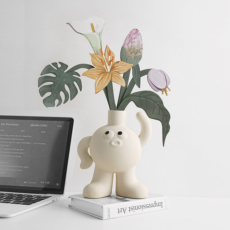 Cute Creamy Big Foot Vase | Yedwo Design – YEDWO