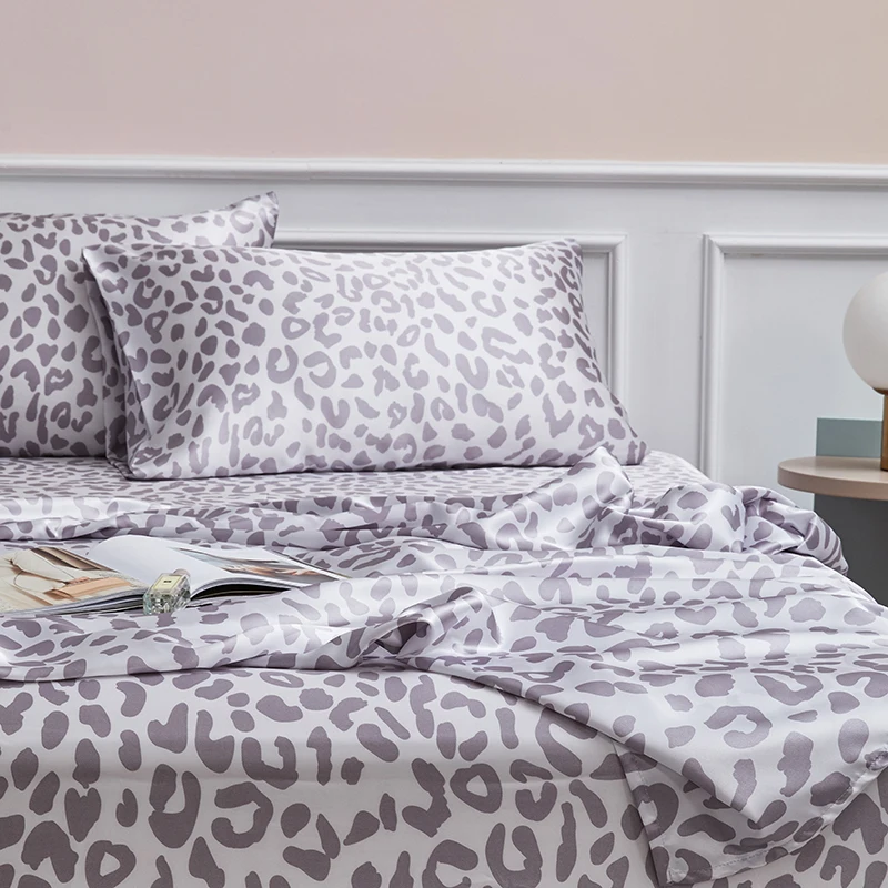 Luxury Soft Leopard Print Fitted Sheet Set | Yedwo Home – YEDWO