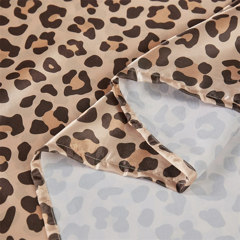 Luxury Soft Leopard Print Fitted Sheet Set | Yedwo Home – YEDWO