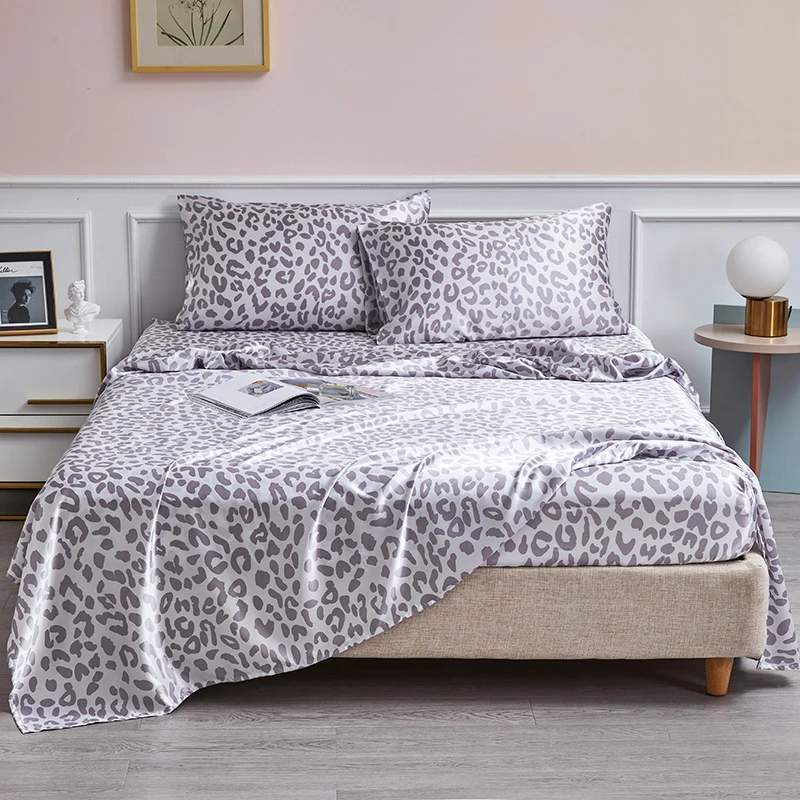 Luxury Soft Leopard Print Fitted Sheet Set | Yedwo Home – YEDWO