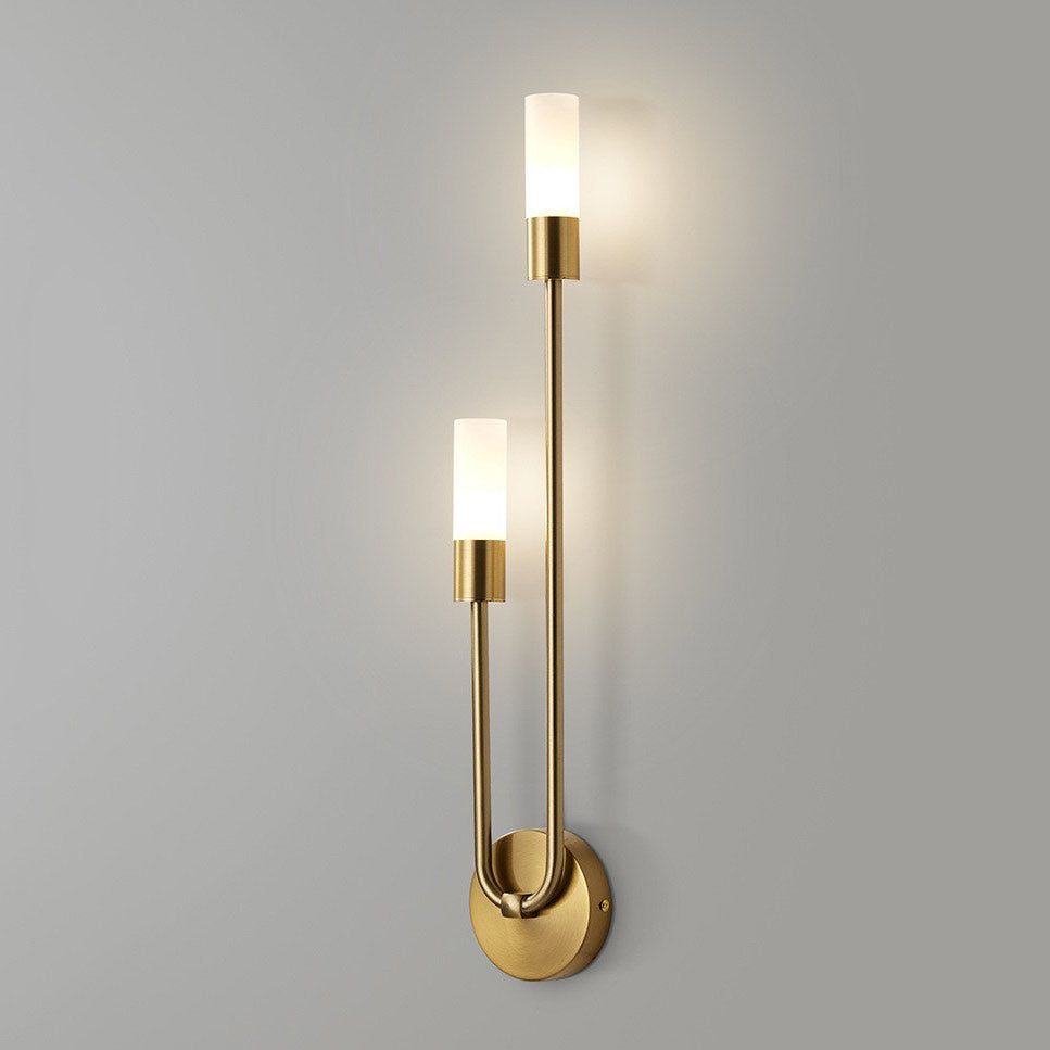 Meza Gold 2-Light Fixture Wall Sconce Lamp | Yedwo – YEDWO