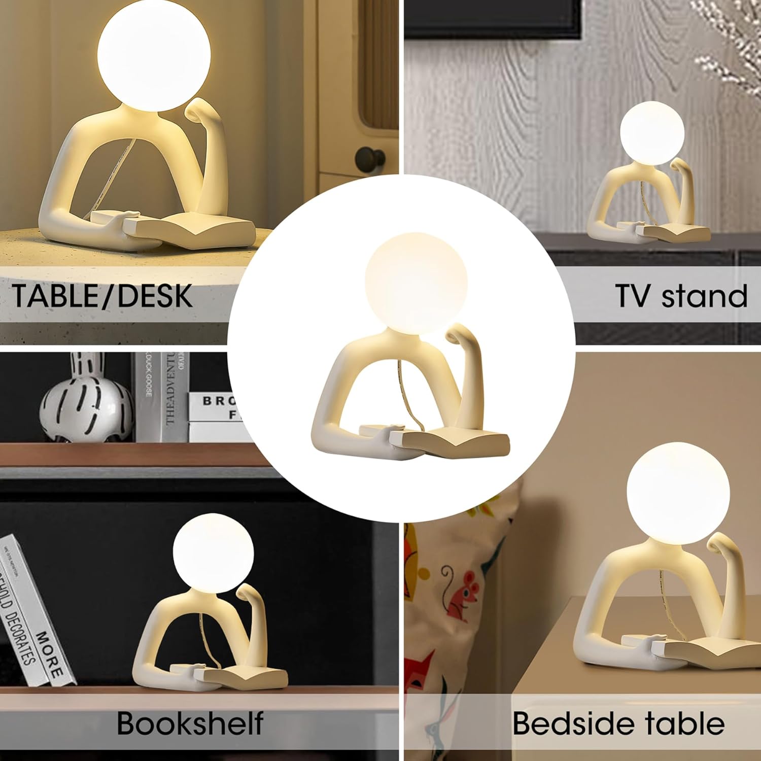 Modern Art Abstract Thinker Reading Lamp | Yedwo Design – YEDWO