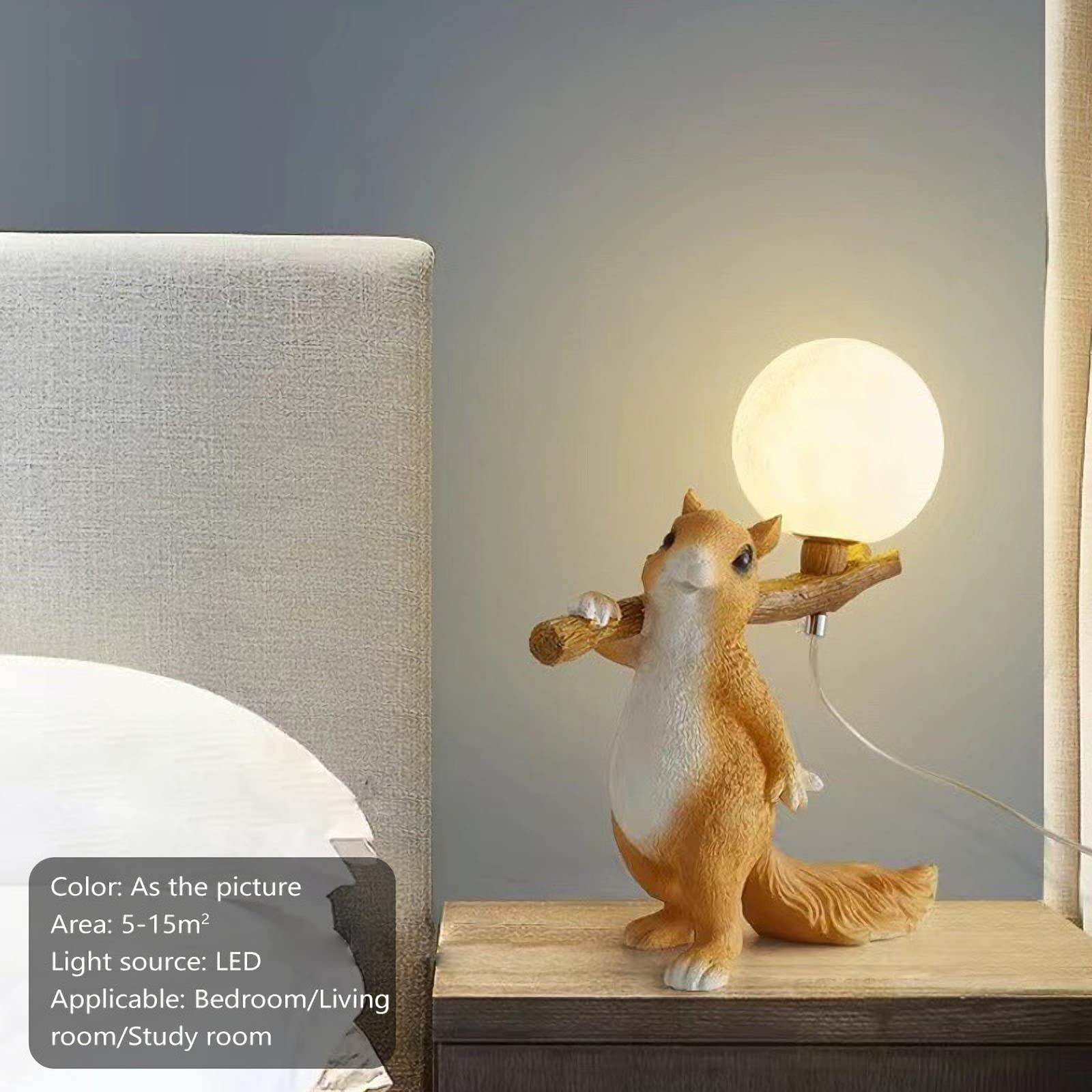 Modern Resin Squirrel Table Lamp | Yedwo – YEDWO