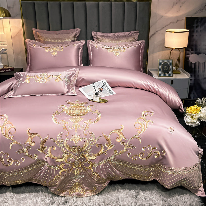 OZMUNDO Egyptian Cotton Embroidered Bedding Set | Yedwo Home – YEDWO