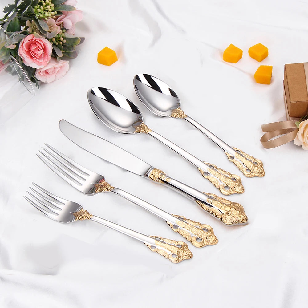 Orla Gold&Silver Luxury Plated Cutlery Set | Yedwo Design – YEDWO