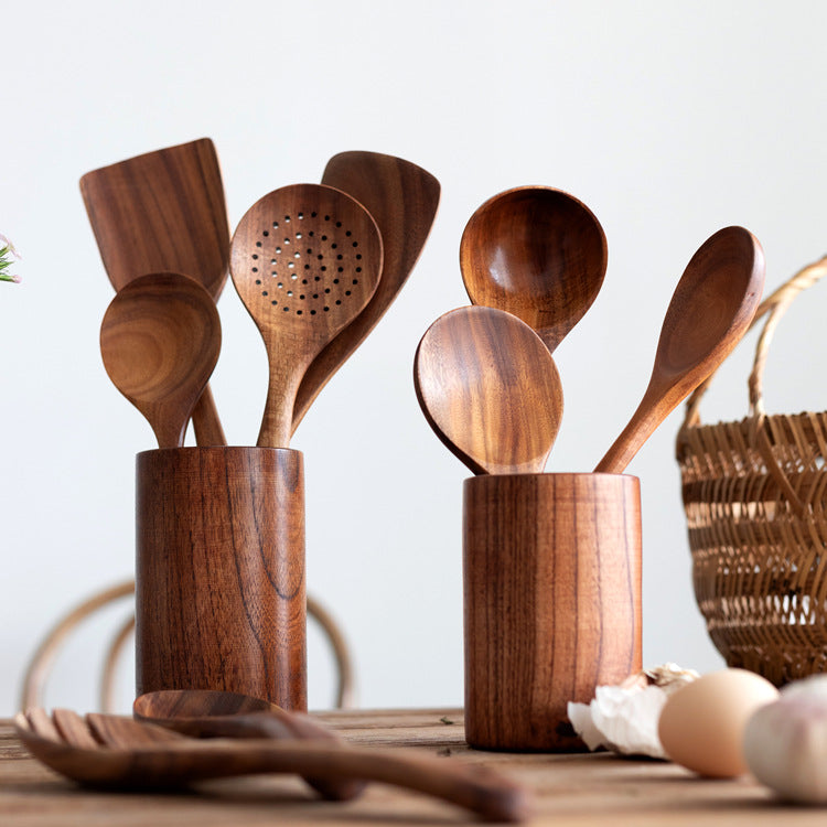 Thailand Teak Natural Wood Cooking Set | Yedwo Home – YEDWO