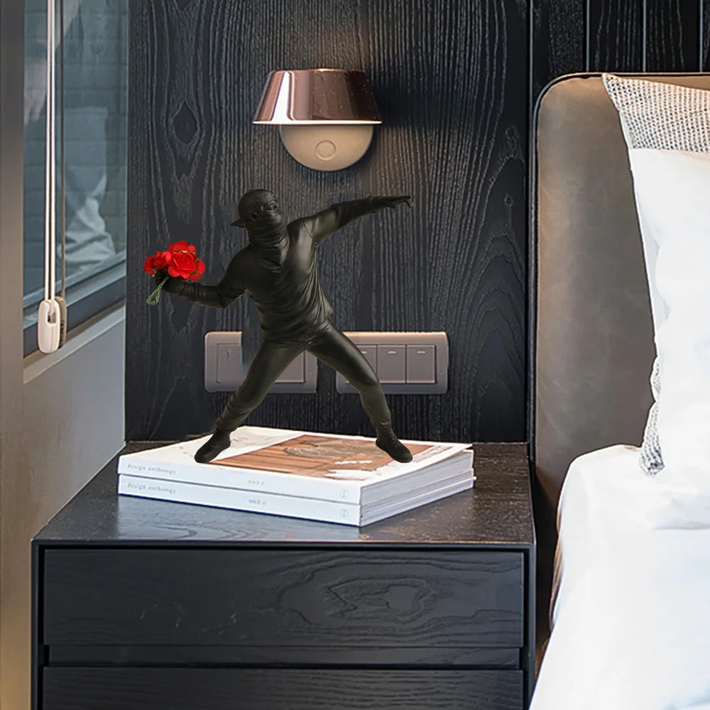 Throwing Flower Boy Art Decorative Figurine | Yedwo Design – YEDWO