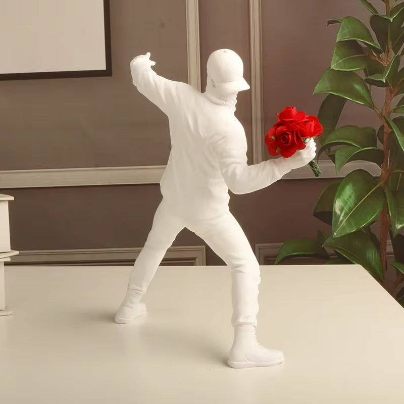 Throwing Flower Boy Art Decorative Figurine | Yedwo Design – YEDWO