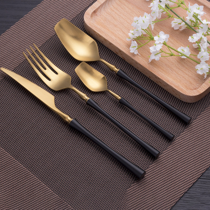Venice Gold Contrast Design Flatware | Yedwo – YEDWO
