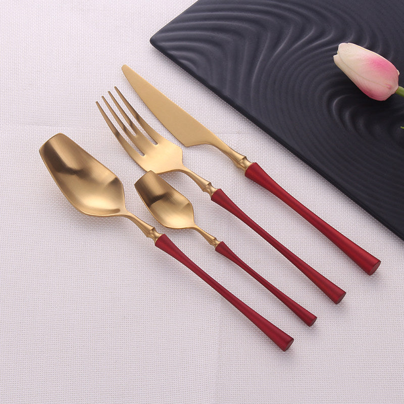 Venice Gold Contrast Design Flatware | Yedwo – YEDWO