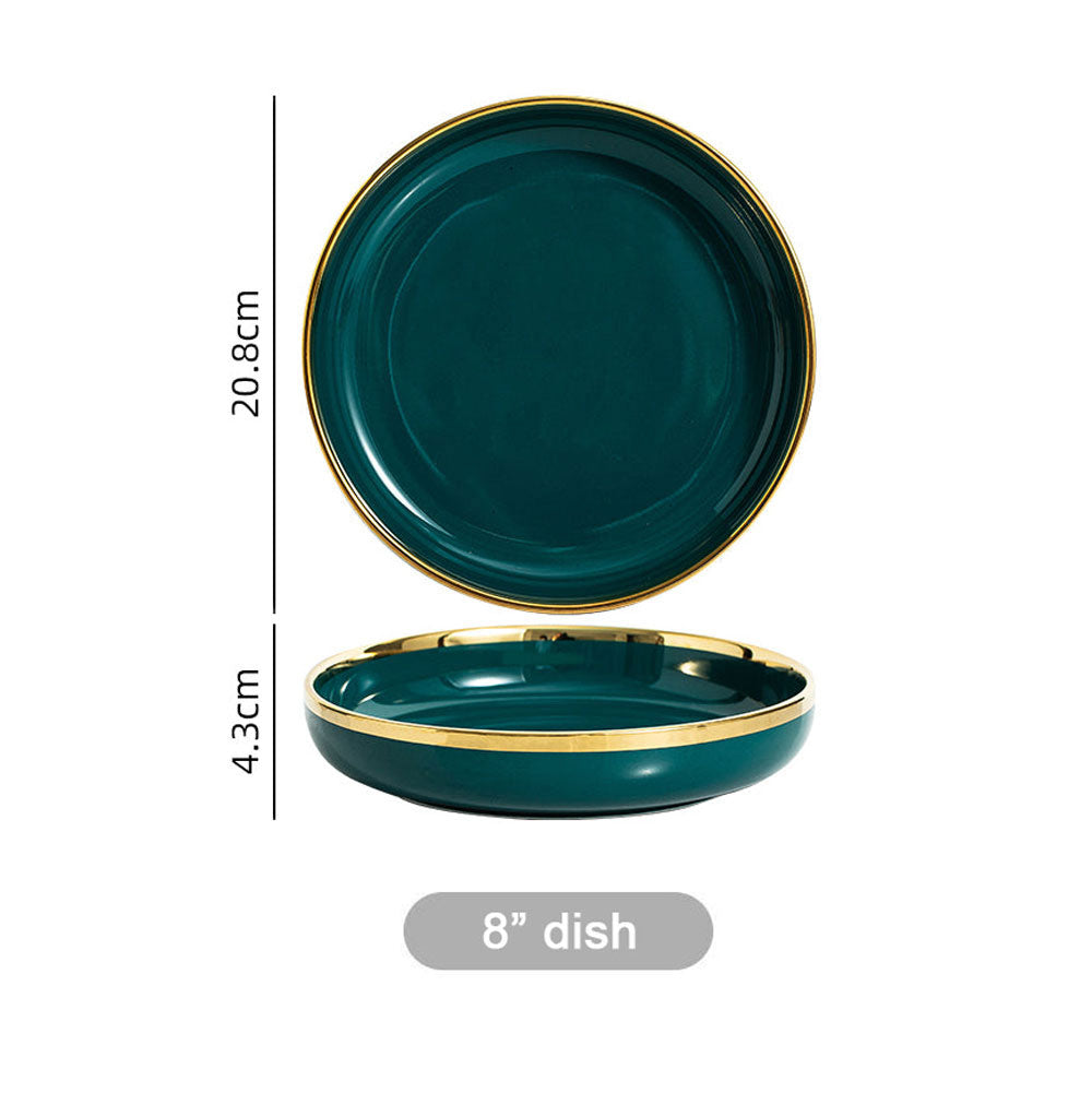 Verde Emerald Green Luxury Dinnerware Set | Yedwo Home – YEDWO
