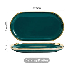 Verde Emerald Green Luxury Dinnerware Set | Yedwo Home – YEDWO