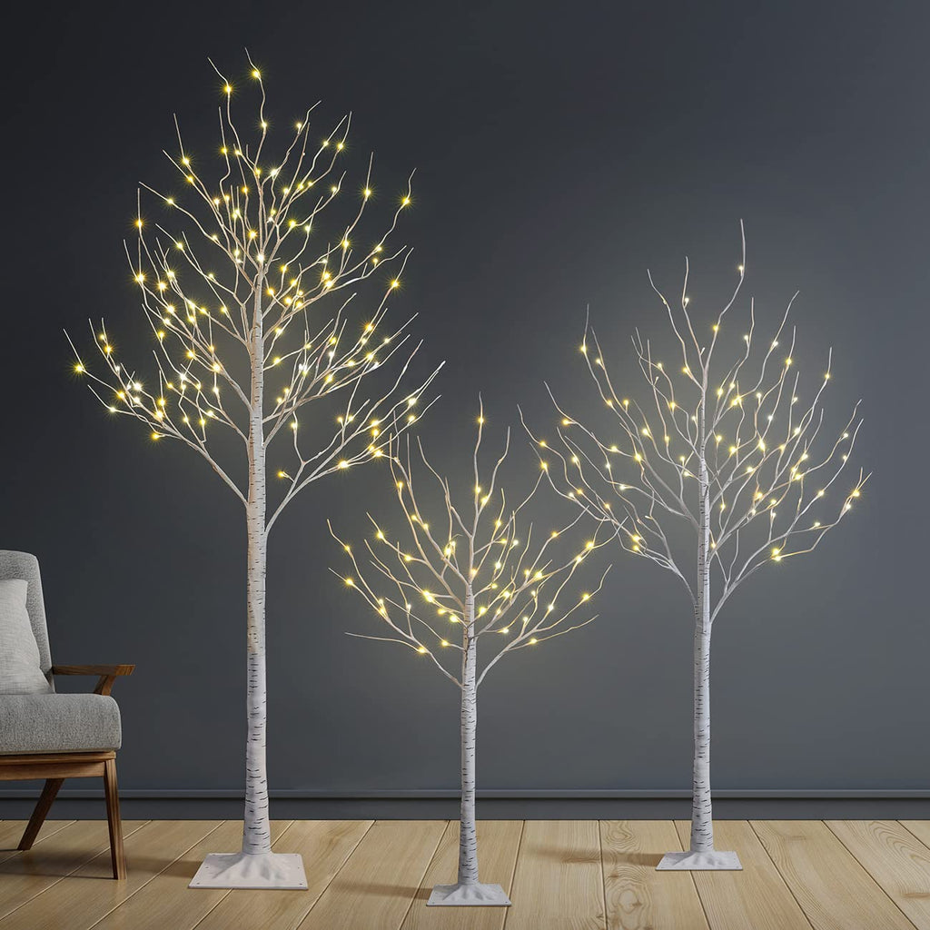 Artificial Decoration Lighted Birch Tree | Yedwo Home – YEDWO
